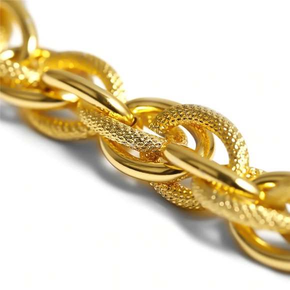 Jewelry | Italian Style Brushed Gold Chain Necklace | Poshmark